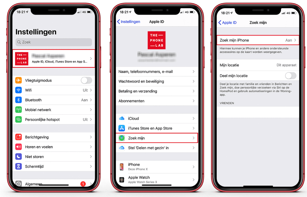 Zoek mijn iPhone instellen: hoe het werkt - ThePhoneLab